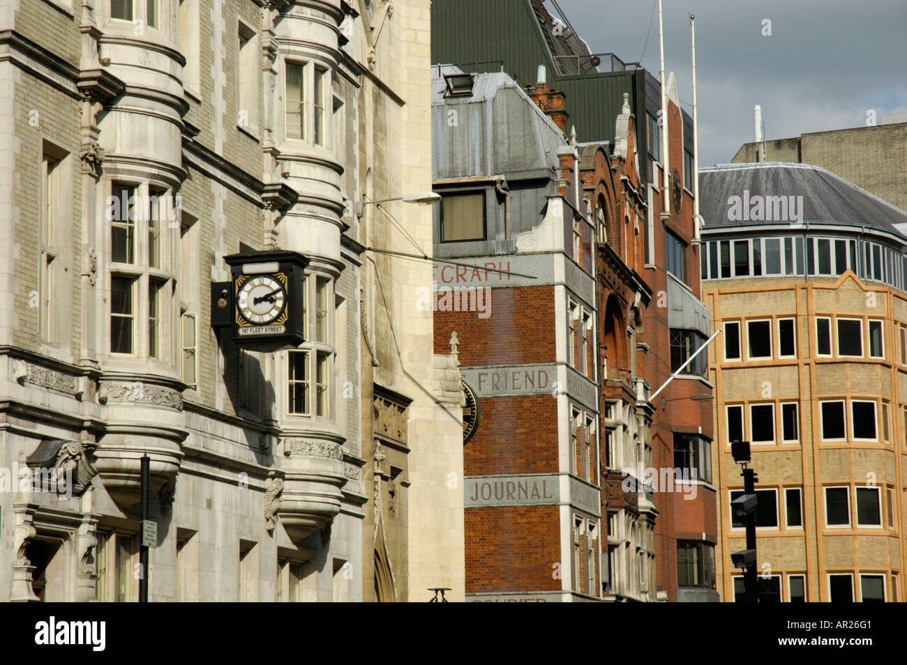 Buildings in Fleet Street London England Stock Photo - Alamy