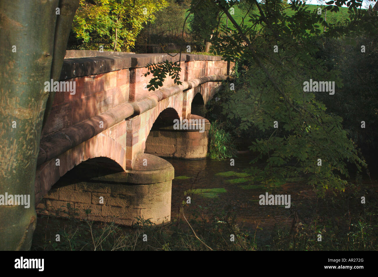 A Stone Bridge In Staffordshire England Stock Photo - Alamy