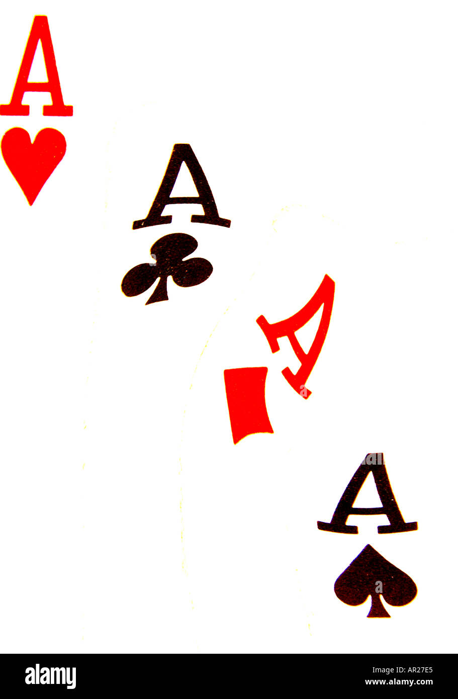 four aces cards Stock Photo - Alamy