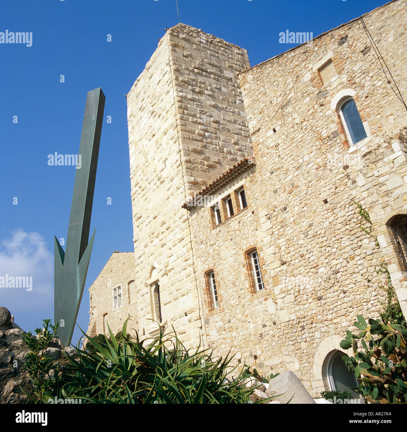 The Garden Of The Picasso Museum Antibes Provence France Stock Photo ...