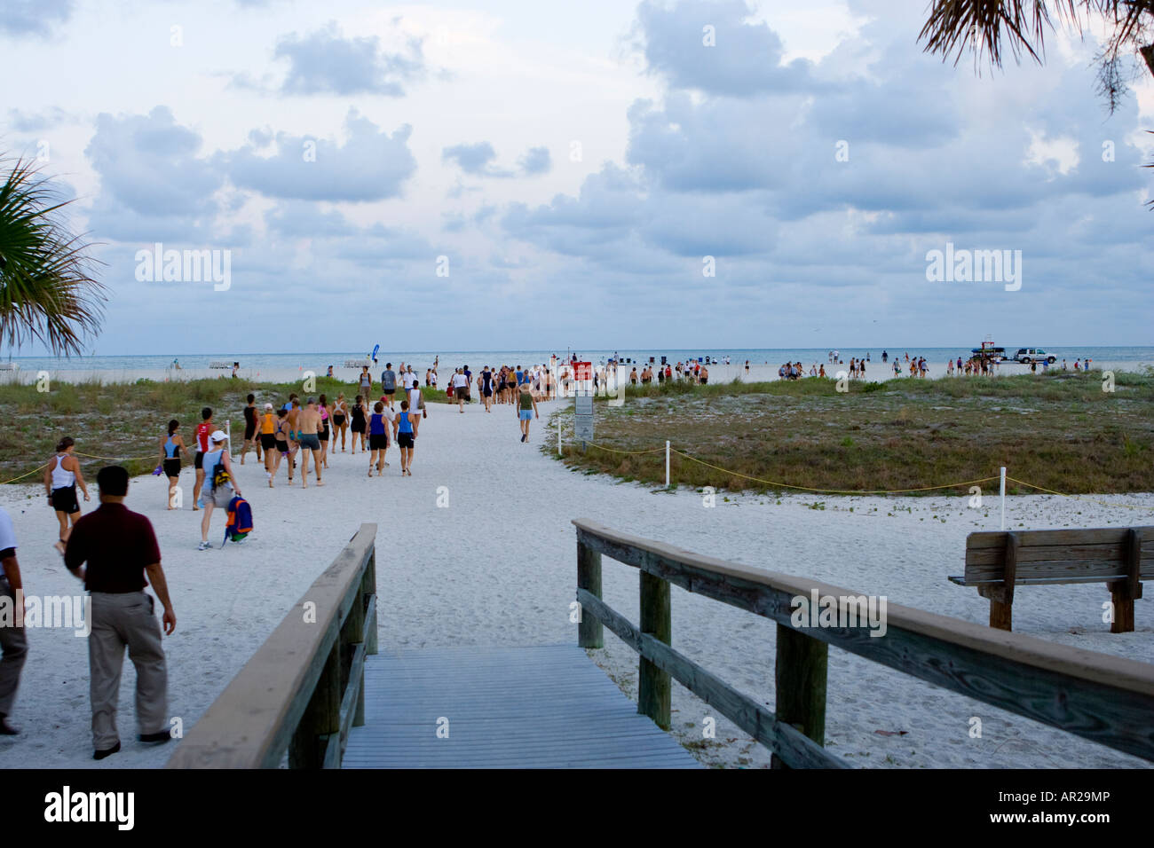 People walking to the beach Stock Photo - Alamy