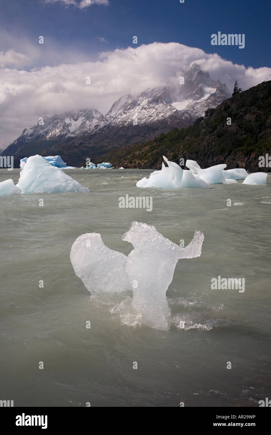 Torres del paine national park glacier grey hi-res stock photography ...