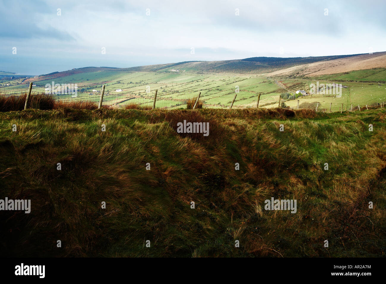 Beautiful Scenic Overlook with Hills in Slea Head Dingle Peninsula ...