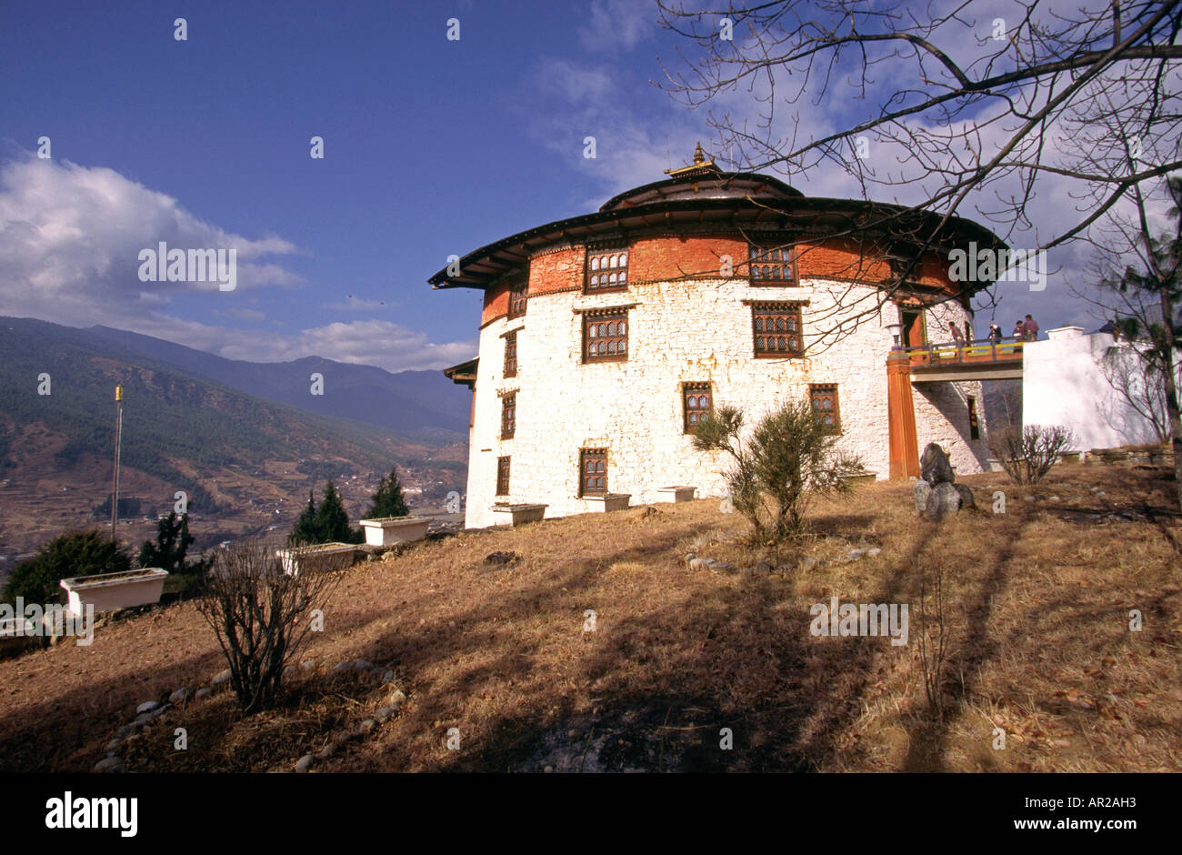 Bhutan Paro valley Ta Dzong National Museum Stock Photo - Alamy