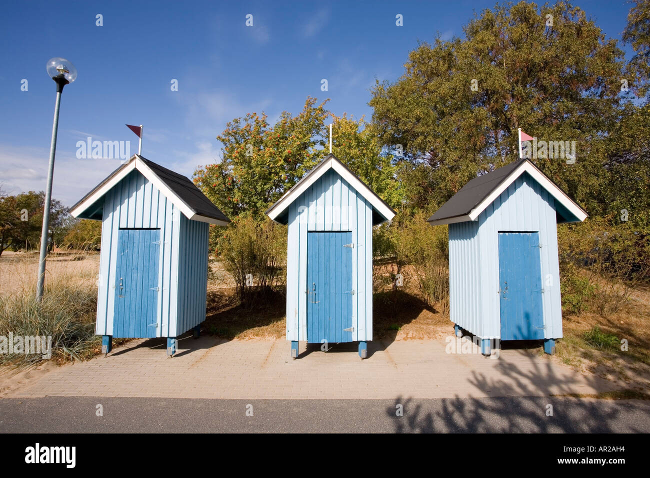 small beach huts in Nallkari, Oulu Finland Stock Photo - Alamy
