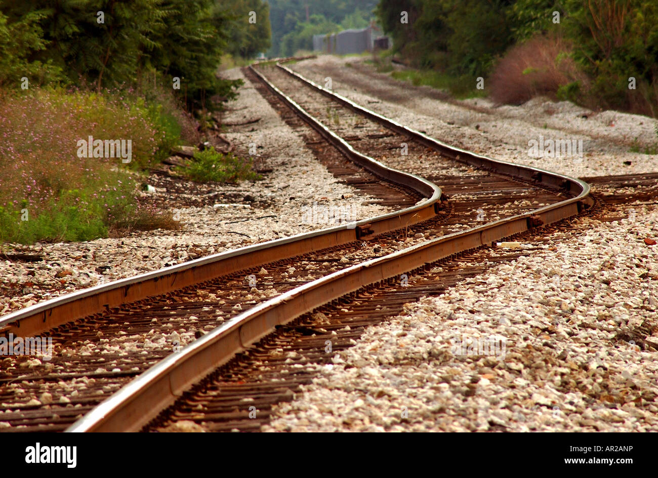 Industrial Rail Siding to Factory area Stock Photo - Alamy