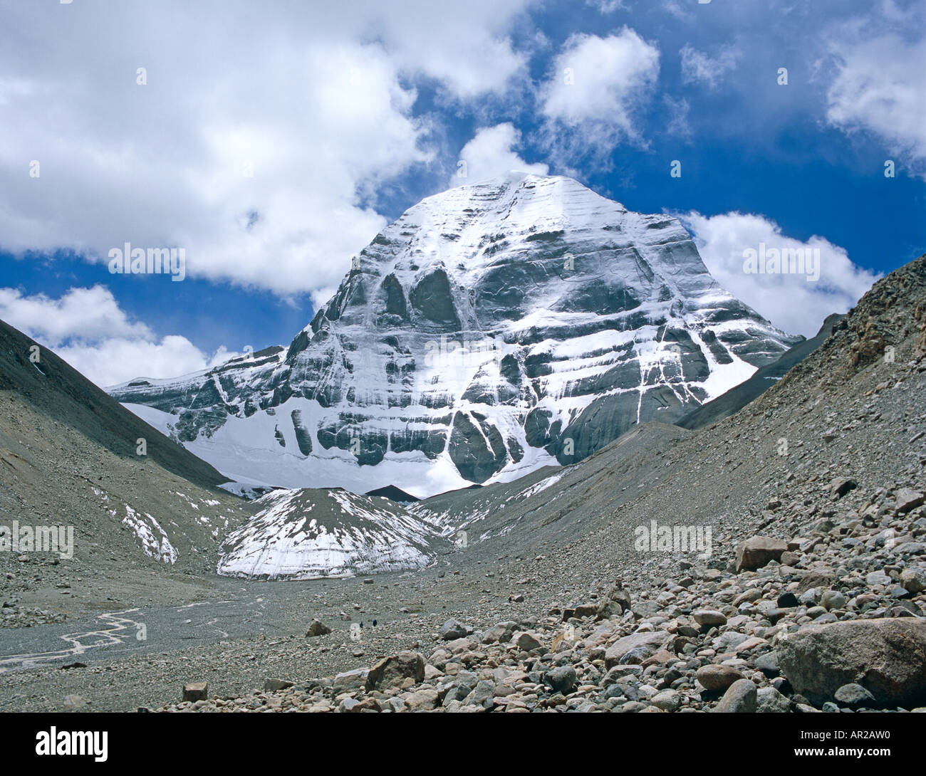 West Face Of Mount Kailash Outer Kora Tibet Asia Stock Photo - Alamy
