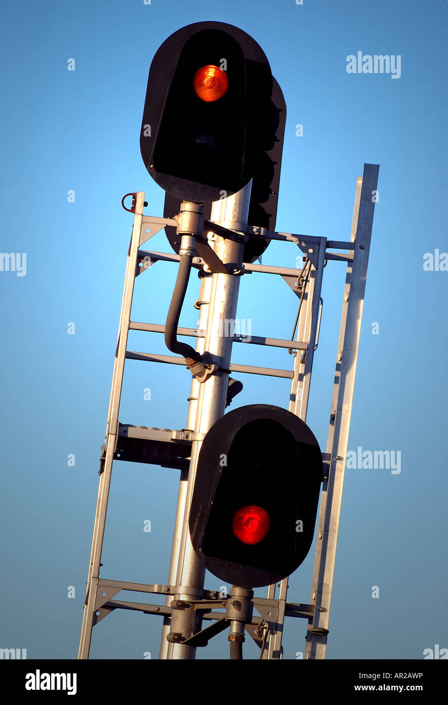 Railroad Traffic Signal Stock Photo - Alamy