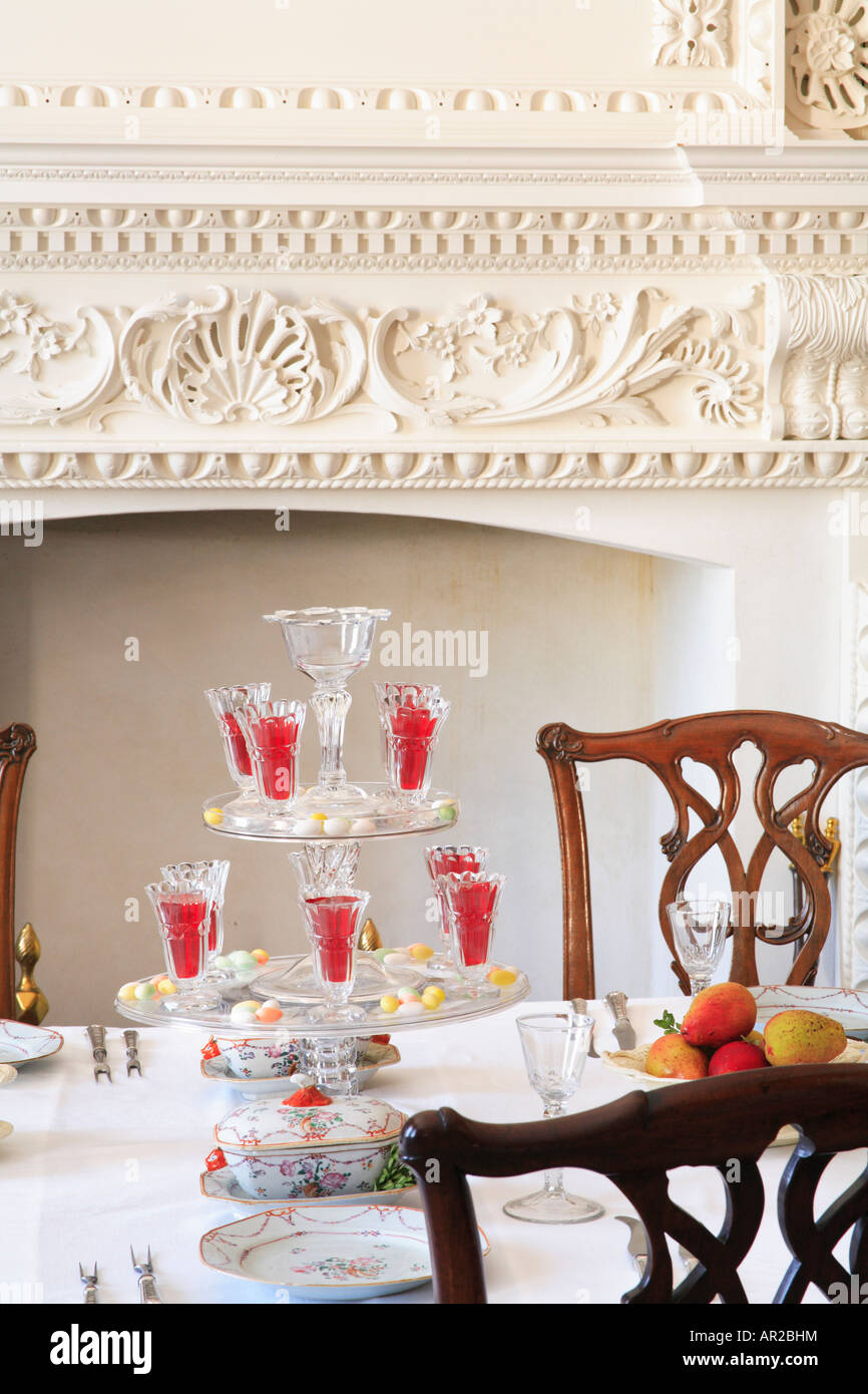 Epergne, Dining Room, Gunston Hall, Fairfax County, Virginia, USA Stock ...