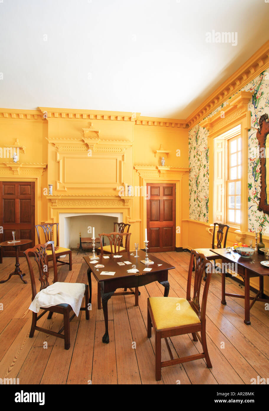 Parlor, Gunston Hall, Fairfax County, Virginia, USA Stock Photo - Alamy