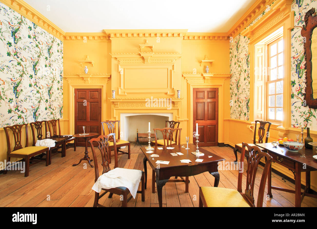 Parlor, Gunston Hall, Fairfax County, Virginia, USA Stock Photo - Alamy