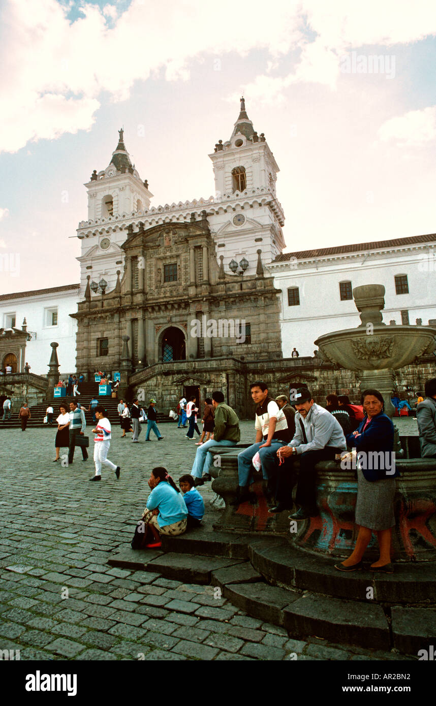 Ecuador Quito San Francisco monastery Stock Photo - Alamy
