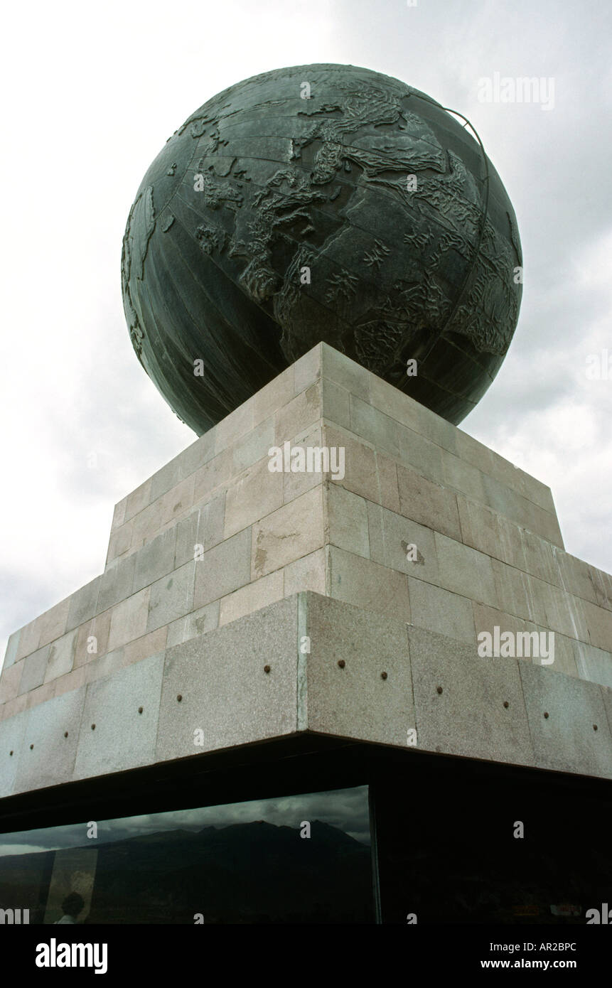 Ecuador Mitad del Mundo Middle of the World equator marker near Quito ...