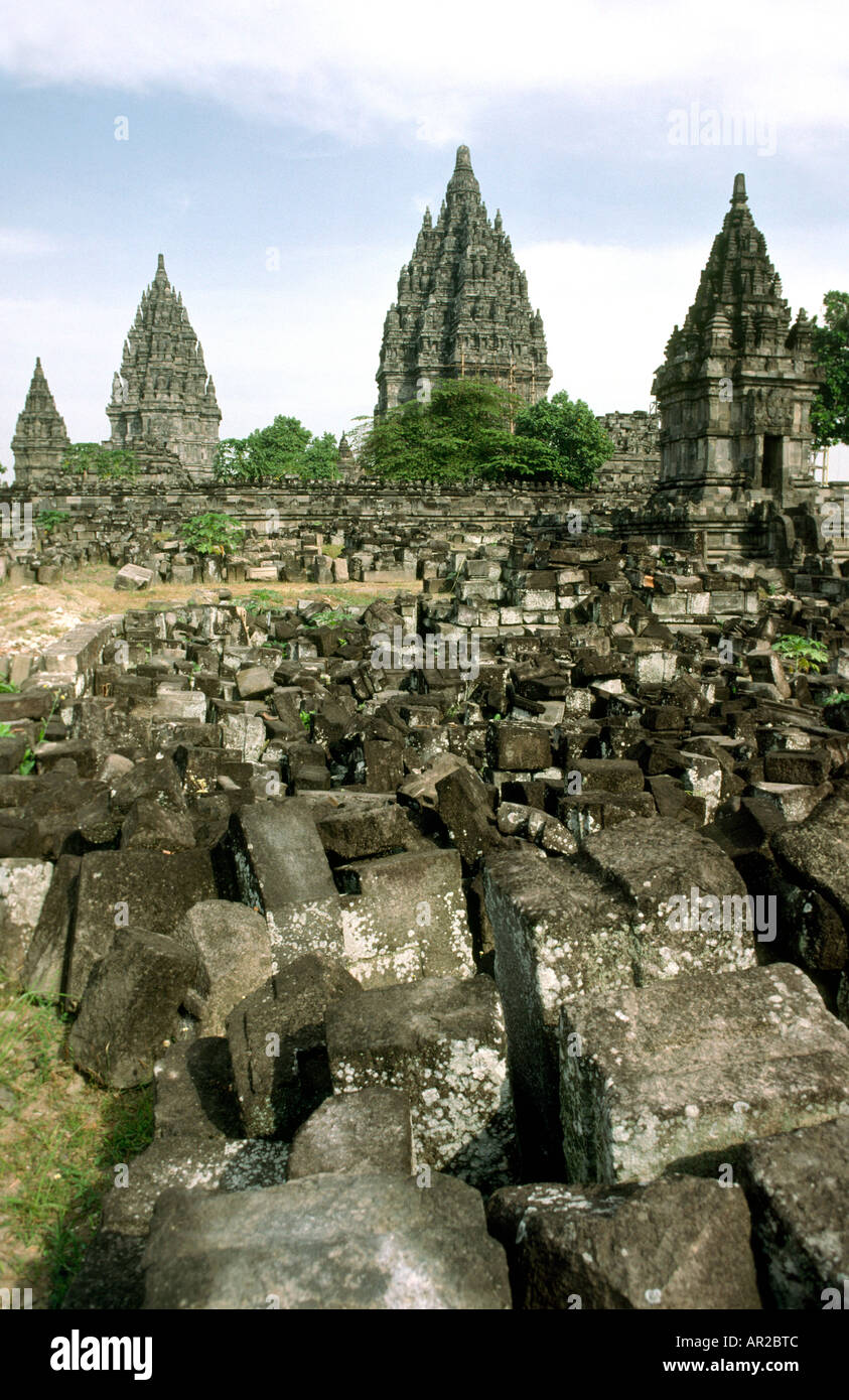 Indonesia Java Prambanan ancient Hindu temples Stock Photo - Alamy