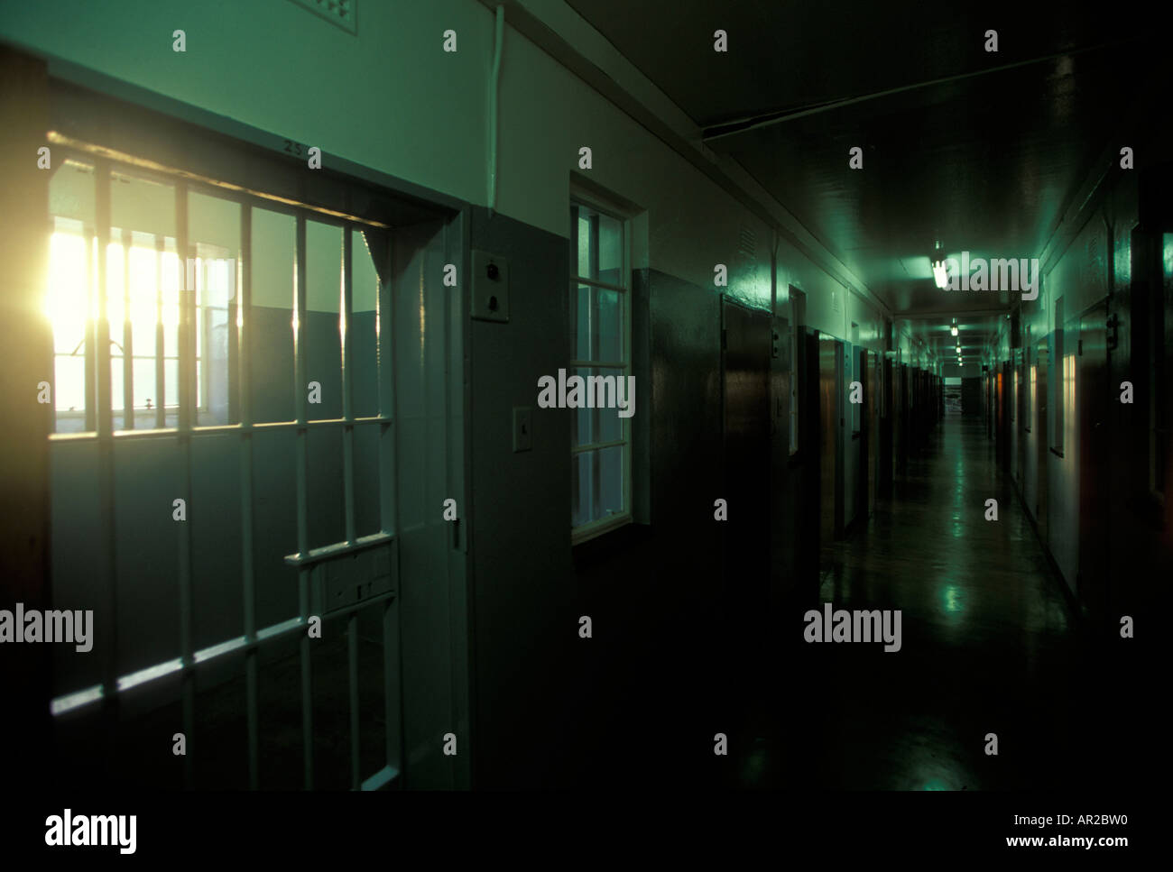 South Africa Cape Town Robbin Island Prison Nelson Mandelas cellblock ...