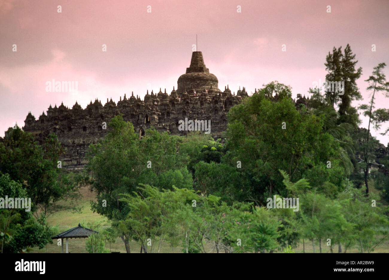 Indonesia Java Borobudur largest Buddhist temple Stock Photo - Alamy