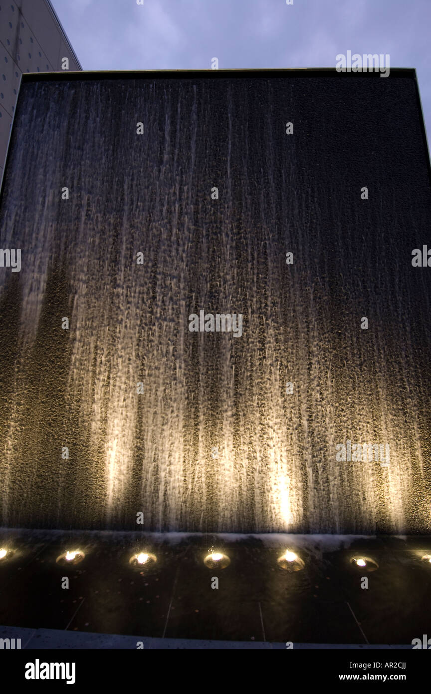 Waterfall at an art museum, Lafayette, Louisiana Stock Photo - Alamy