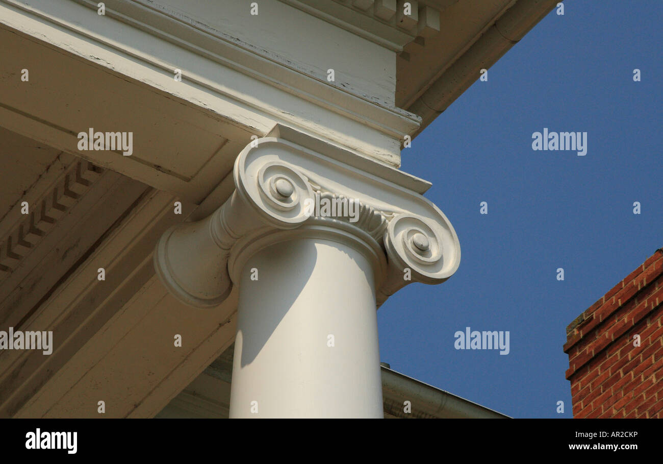 Column Detail, Historic Long Branch, Millwood, Shenandoah Valley ...