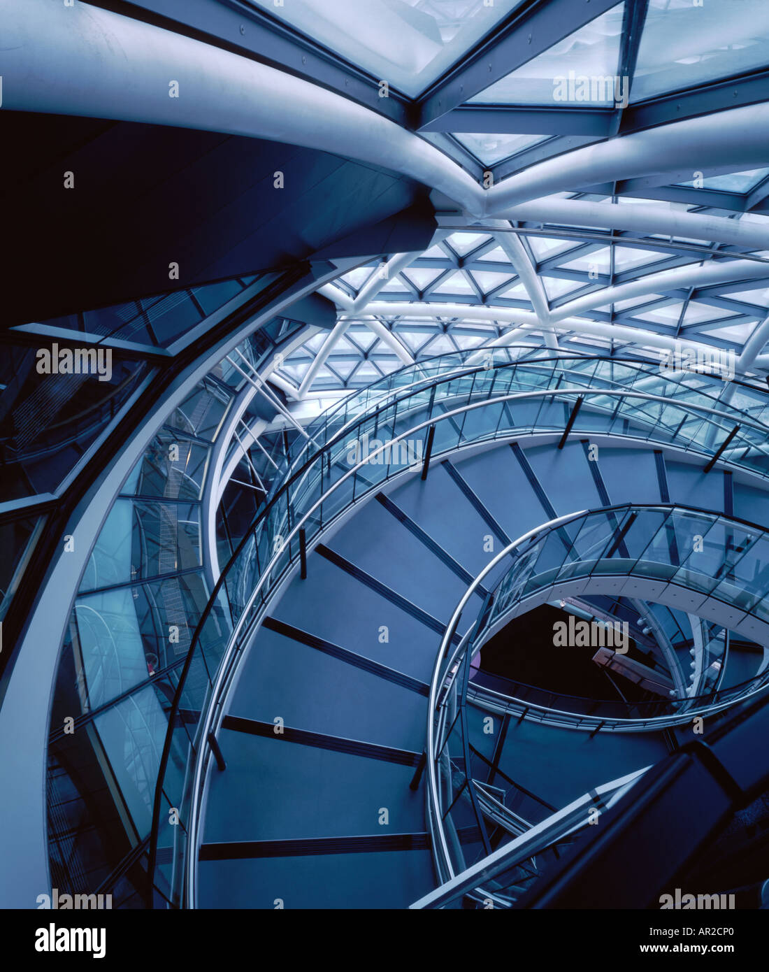 The GLA staircase, London Stock Photo - Alamy