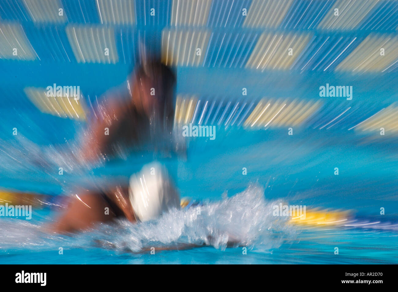 swim race in Olympic pool Stock Photo - Alamy