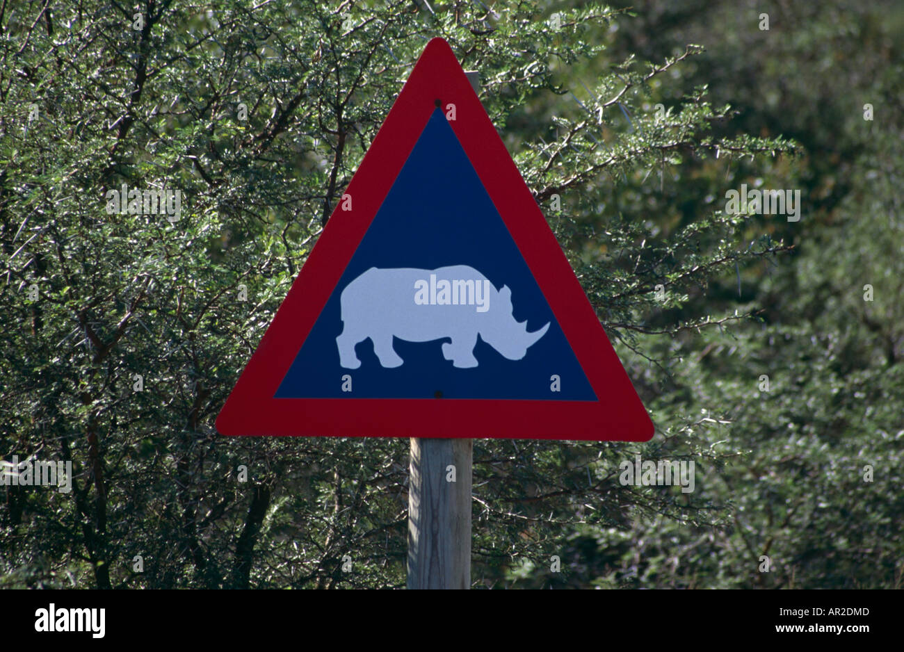 Rhino warning sign hi-res stock photography and images - Alamy