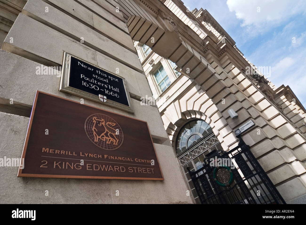 Merrill Lynch Financial Centre on King Edward Street London Stock Photo ...