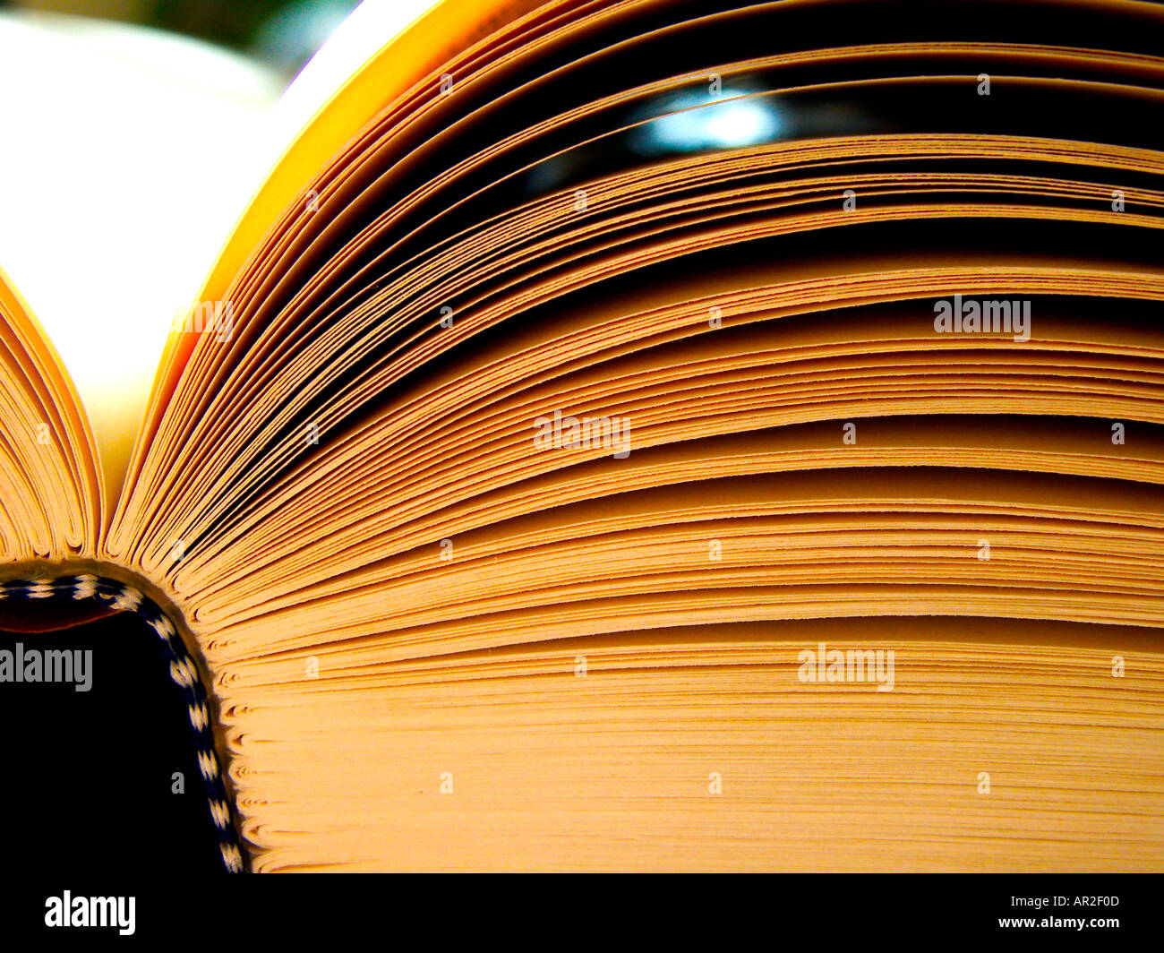 book spine and pages Stock Photo - Alamy
