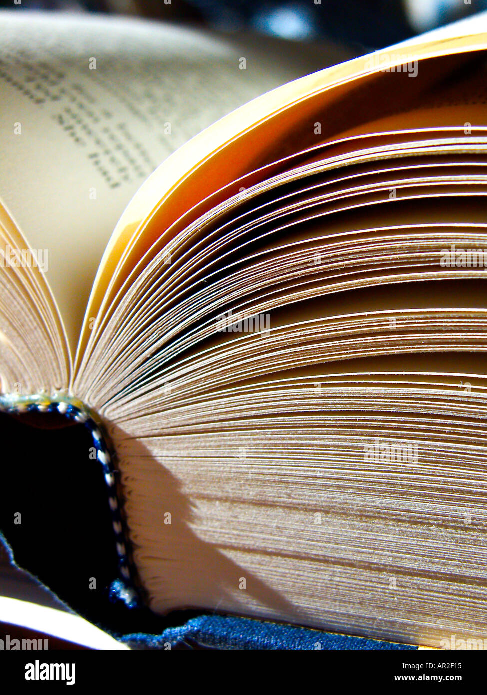 book spine and pages Stock Photo - Alamy