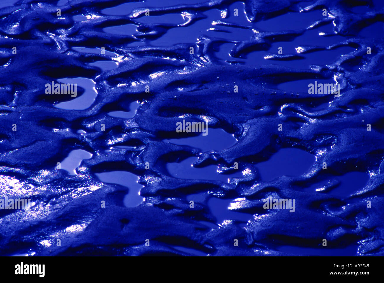 Backlit muddy estuary bed Blakeney Norfolk England Stock Photo - Alamy