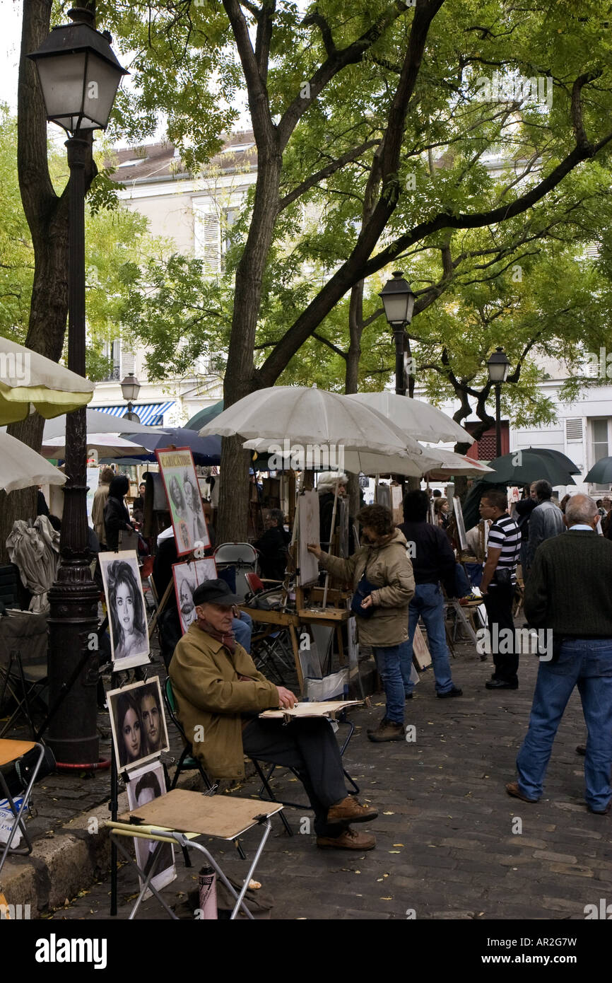 artists on Montmartre, France, Paris Stock Photo - Alamy