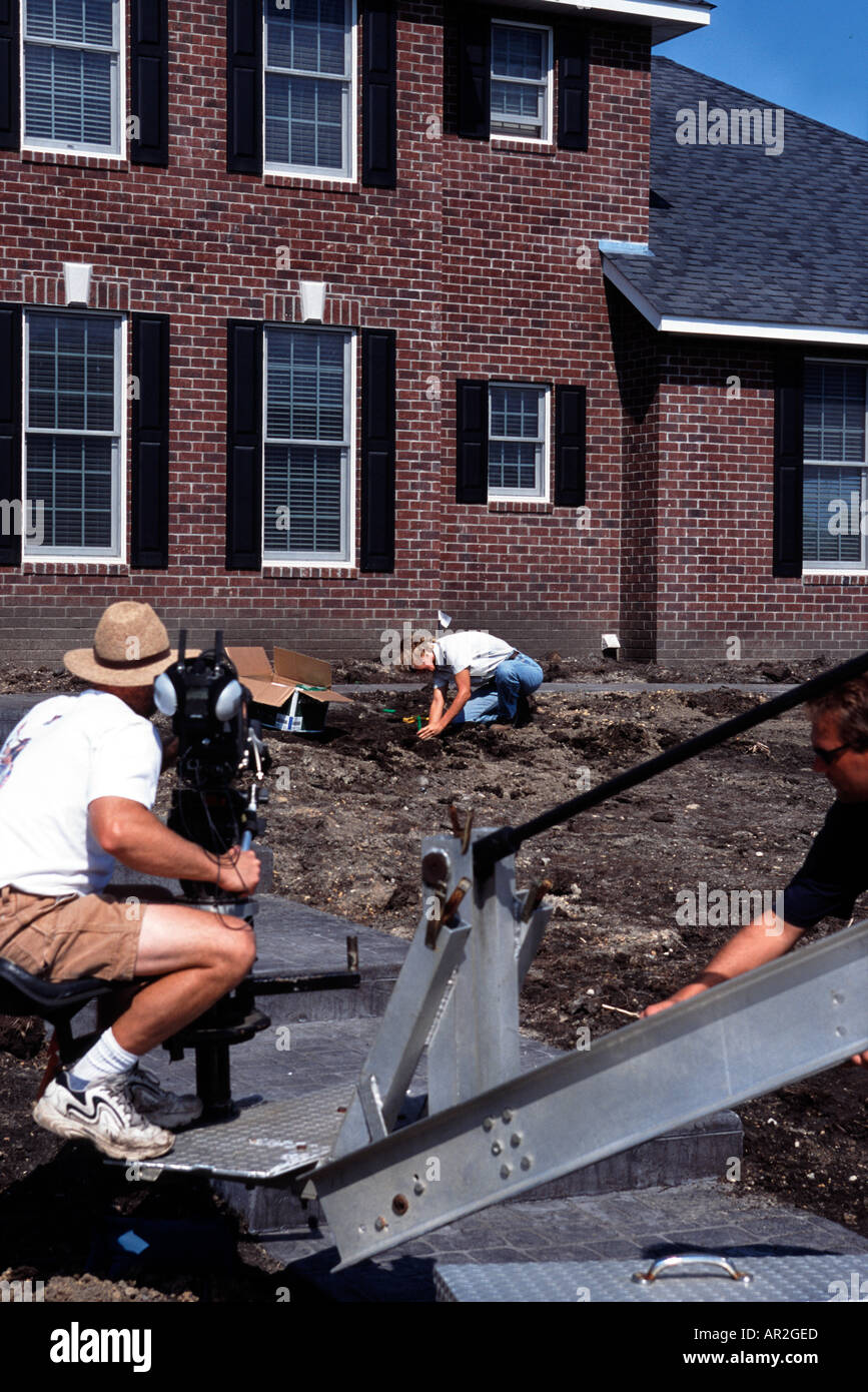 TV talent Dean Johnson records an episode of the popular DIY show ...