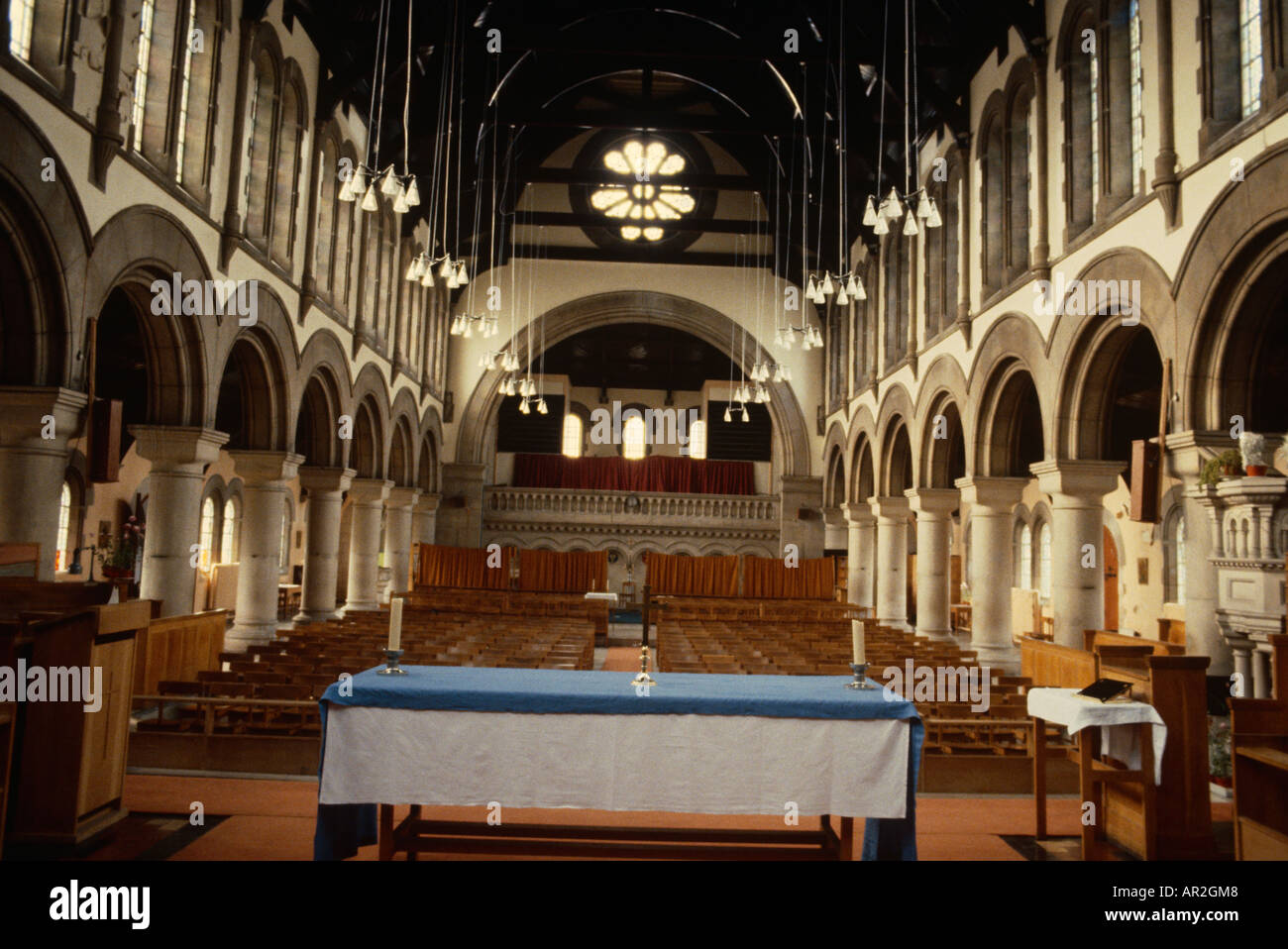 Anglican Chapel interior, HMP Wormwood Scrubs, London Stock Photo - Alamy