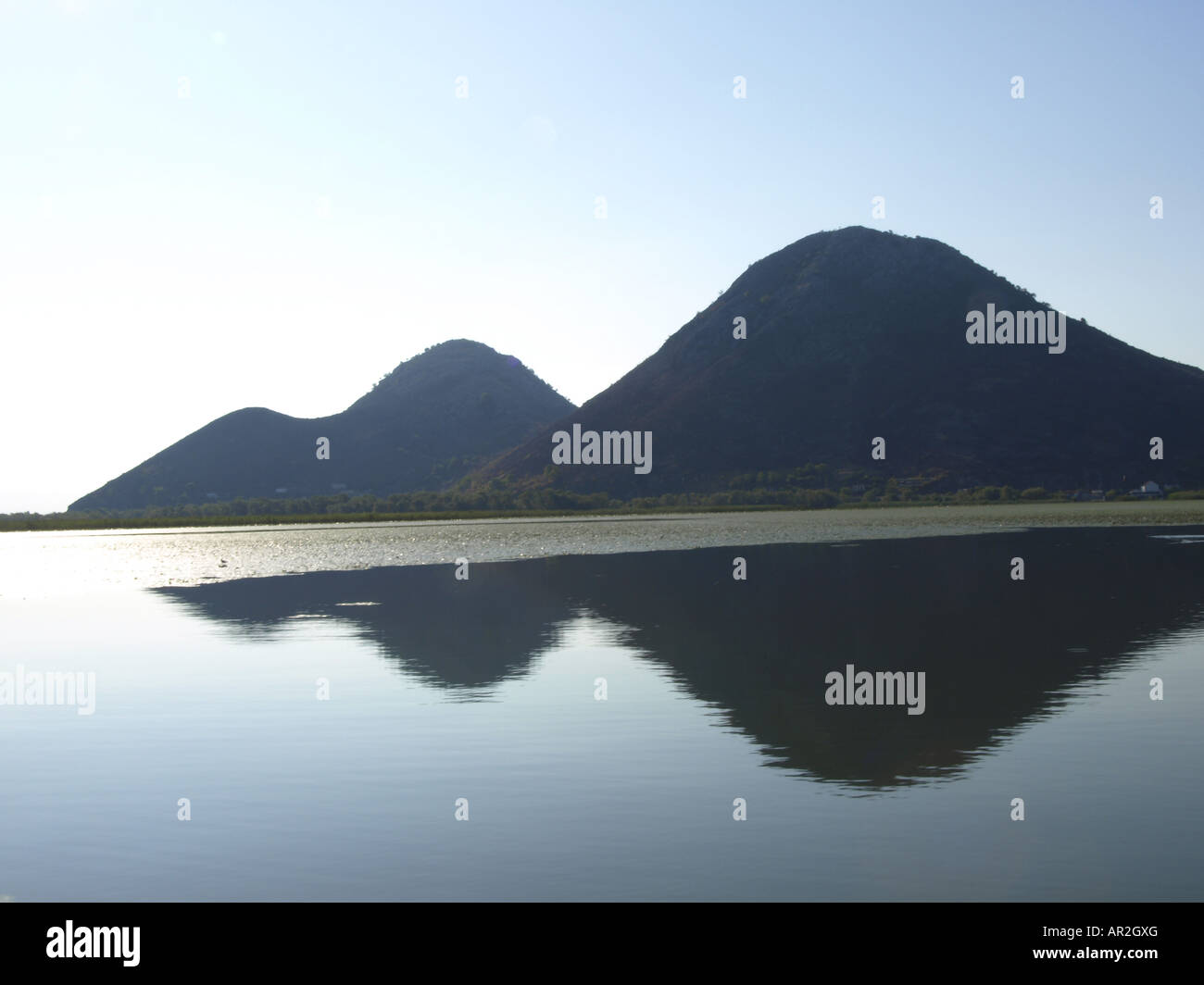 island in the lake Skutari, Serbia and Montenegro, Skutari See Stock ...