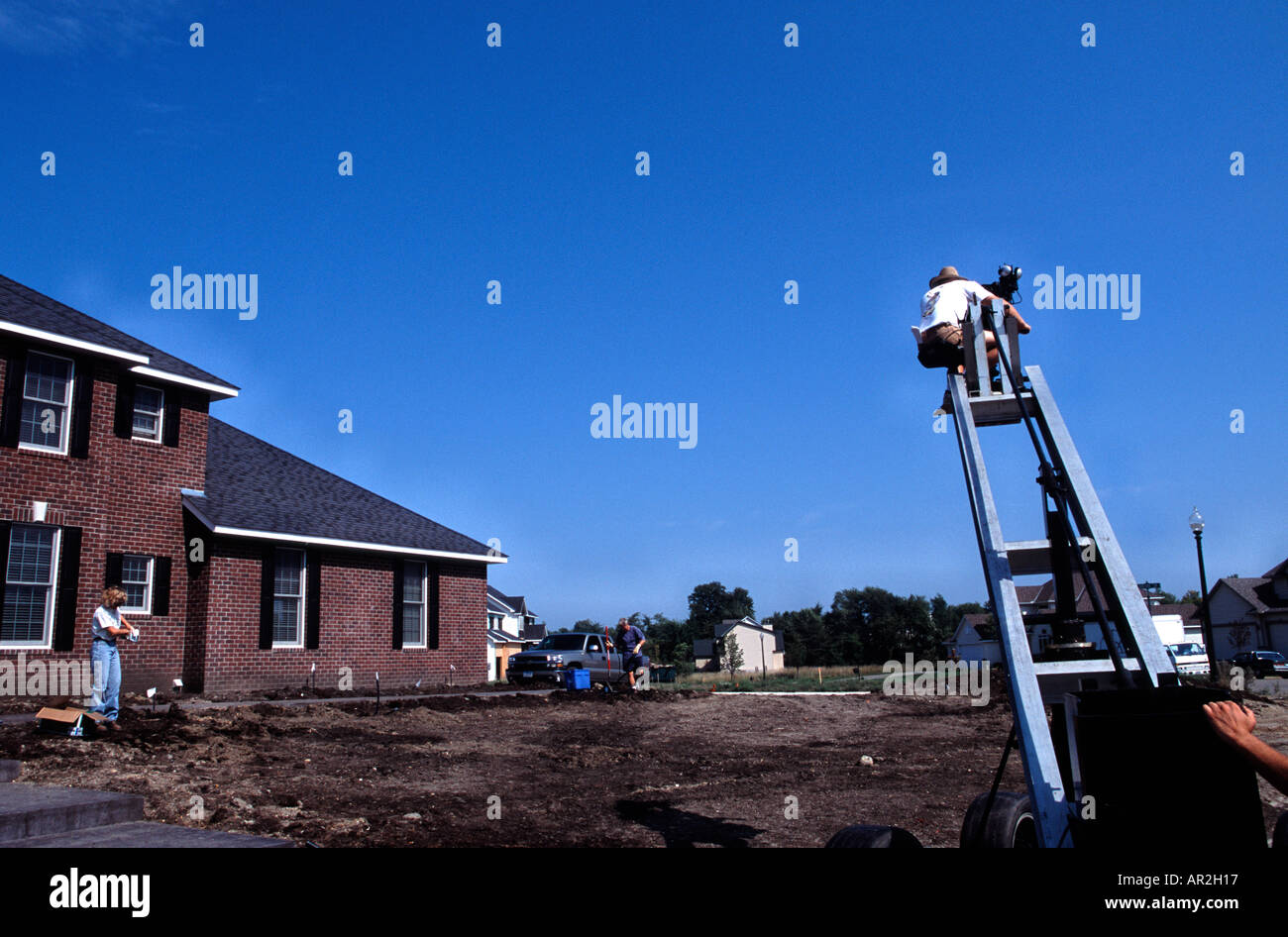 TV talent Dean Johnson records an episode of the popular DIY show ...