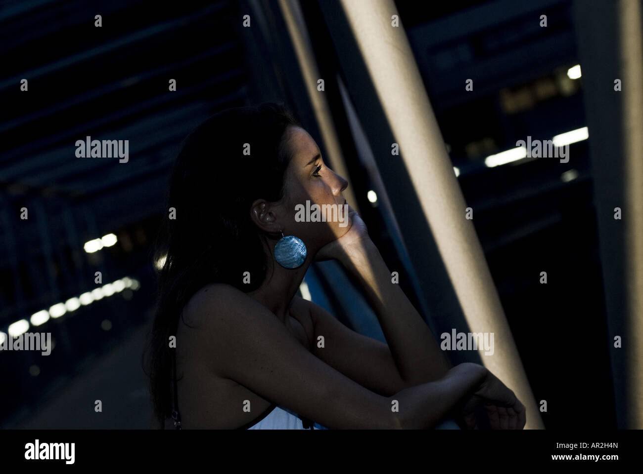 reflective young woman Stock Photo - Alamy