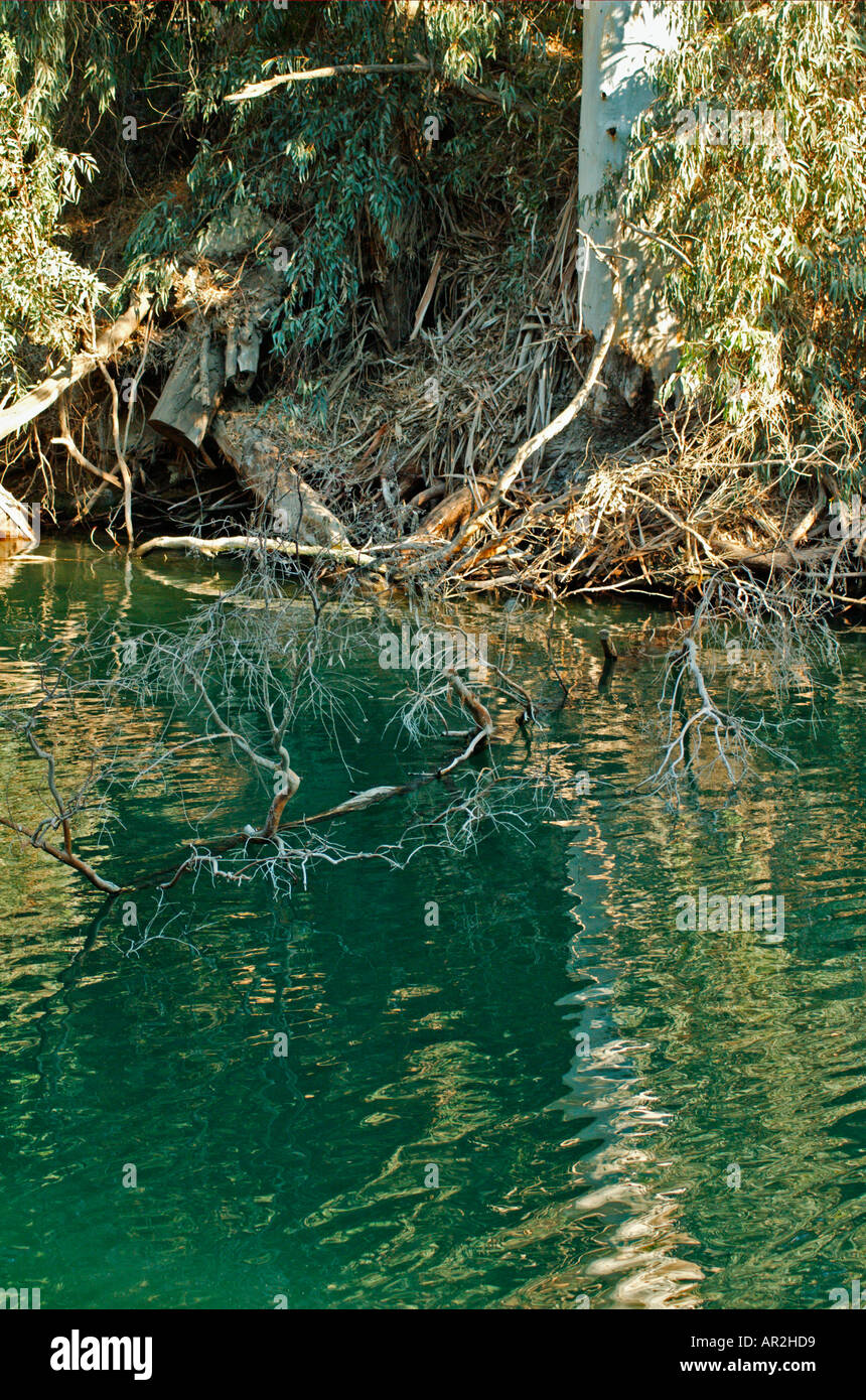 The Jordan river as seen from the point where Jesus Christ was baptized ...