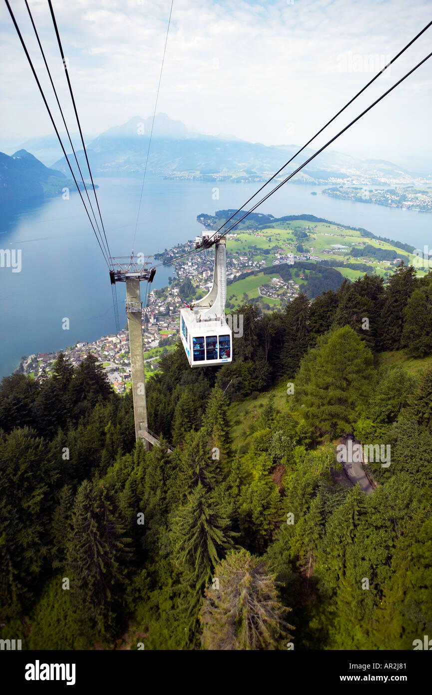 Cable car mt rigi lake hi-res stock photography and images - Alamy