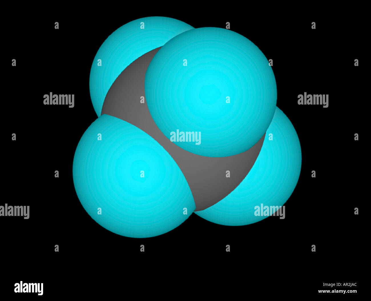 3D computer model of the methane molecule Stock Photo - Alamy