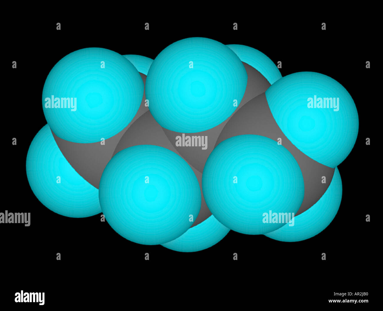 3D computer model of the butane molecule Stock Photo - Alamy