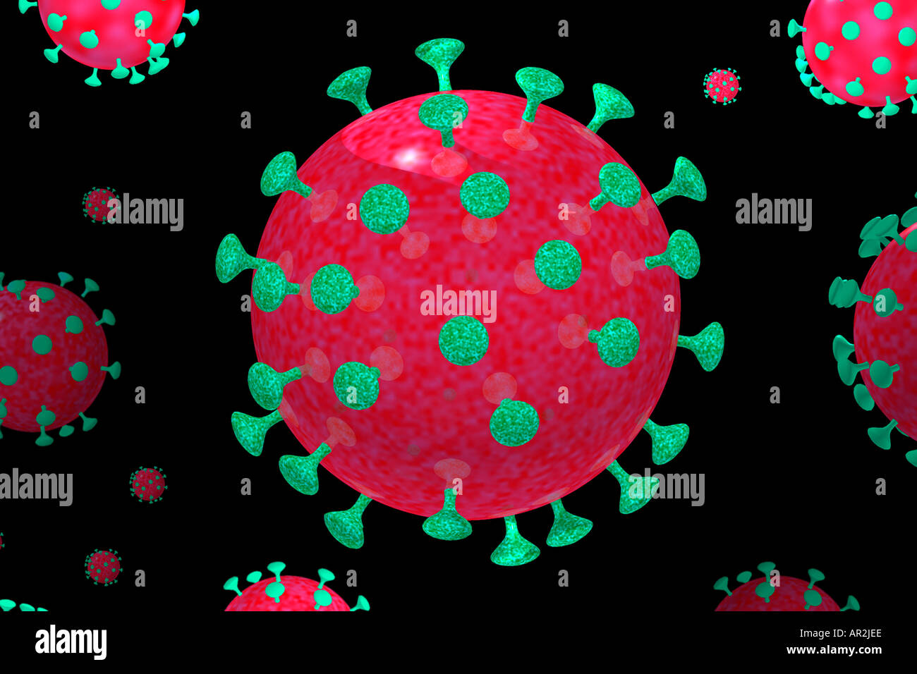 illustration of HIV human immunodeficiency virus Stock Photo - Alamy