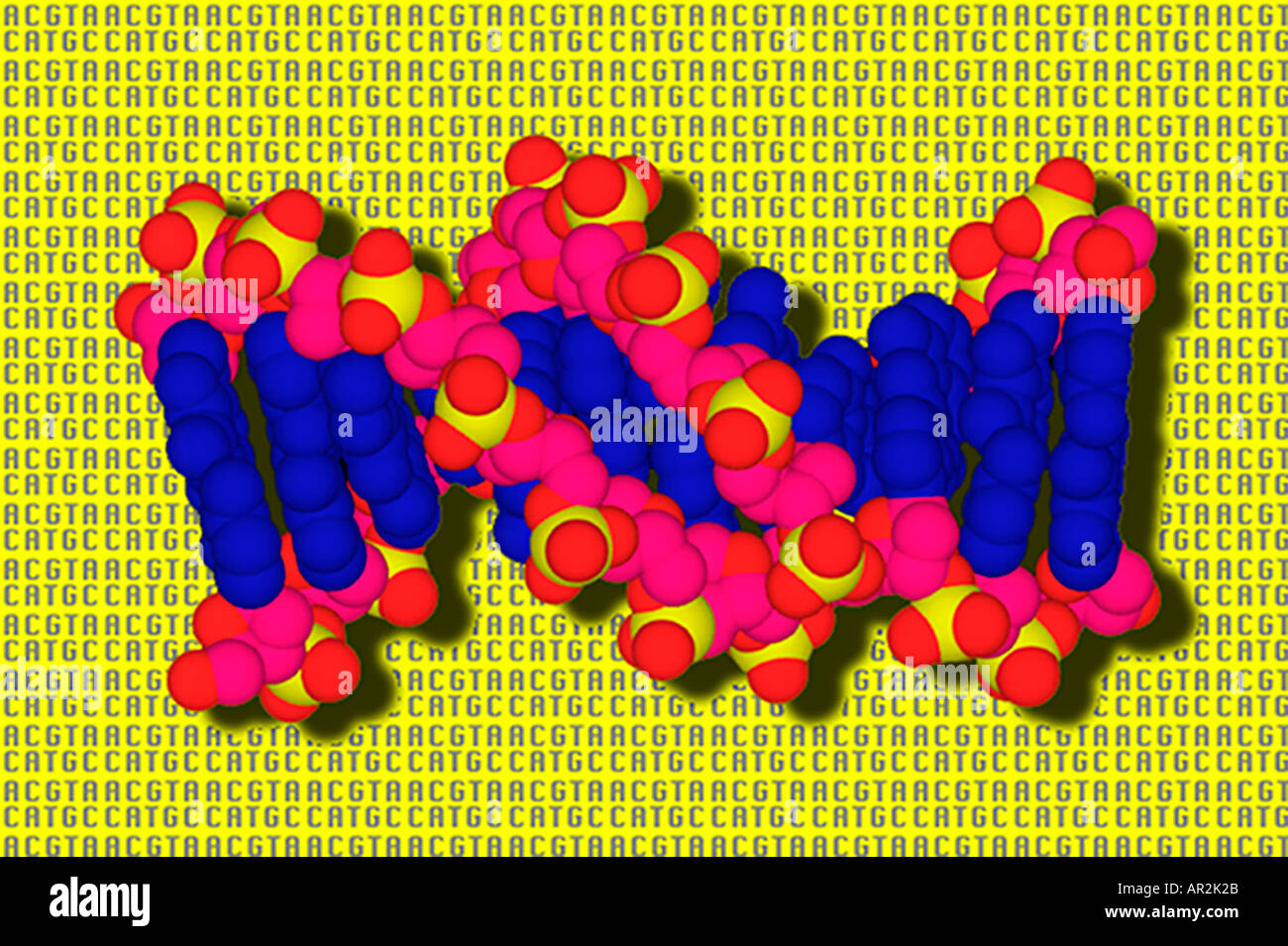 Dna molecule red yellow hi-res stock photography and images - Alamy