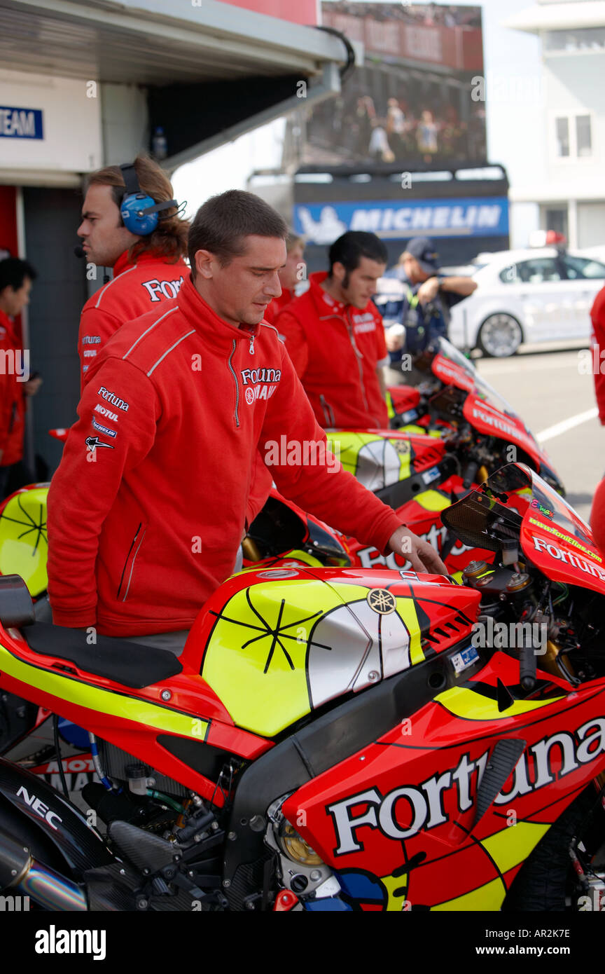 Fortuna Yamaha crew 2005 Polini Australian Grand Prix Phillip Island ...