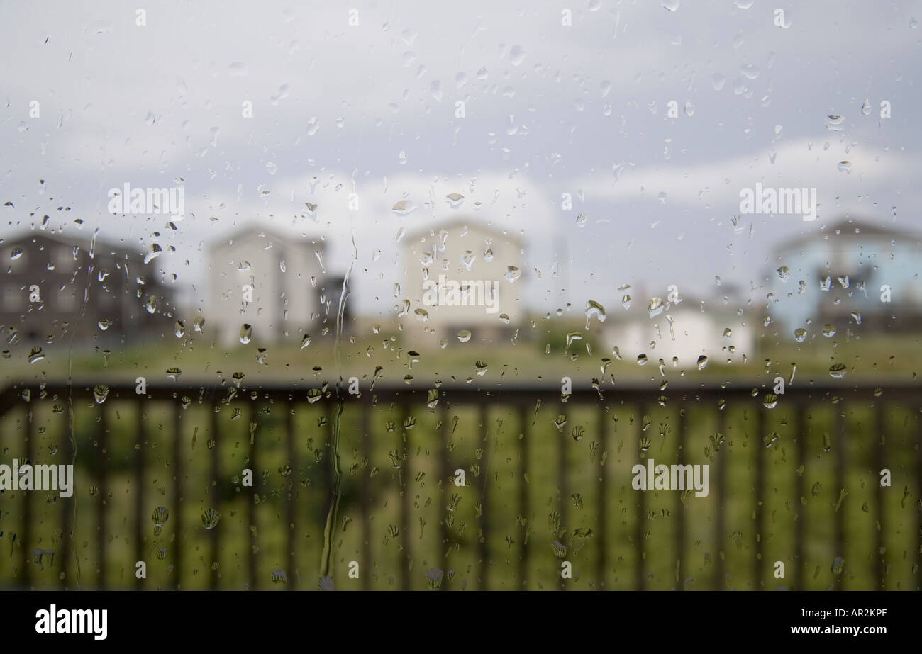 Beach rain window hi-res stock photography and images - Alamy