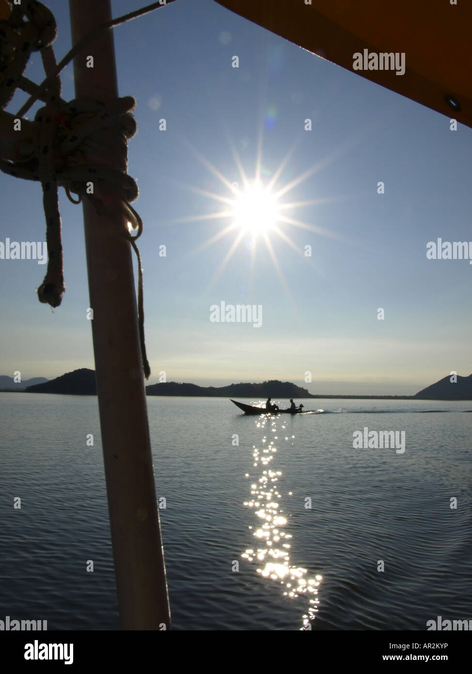 boat on lake Skutari, Serbia and Montenegro, Skutari See Stock Photo ...