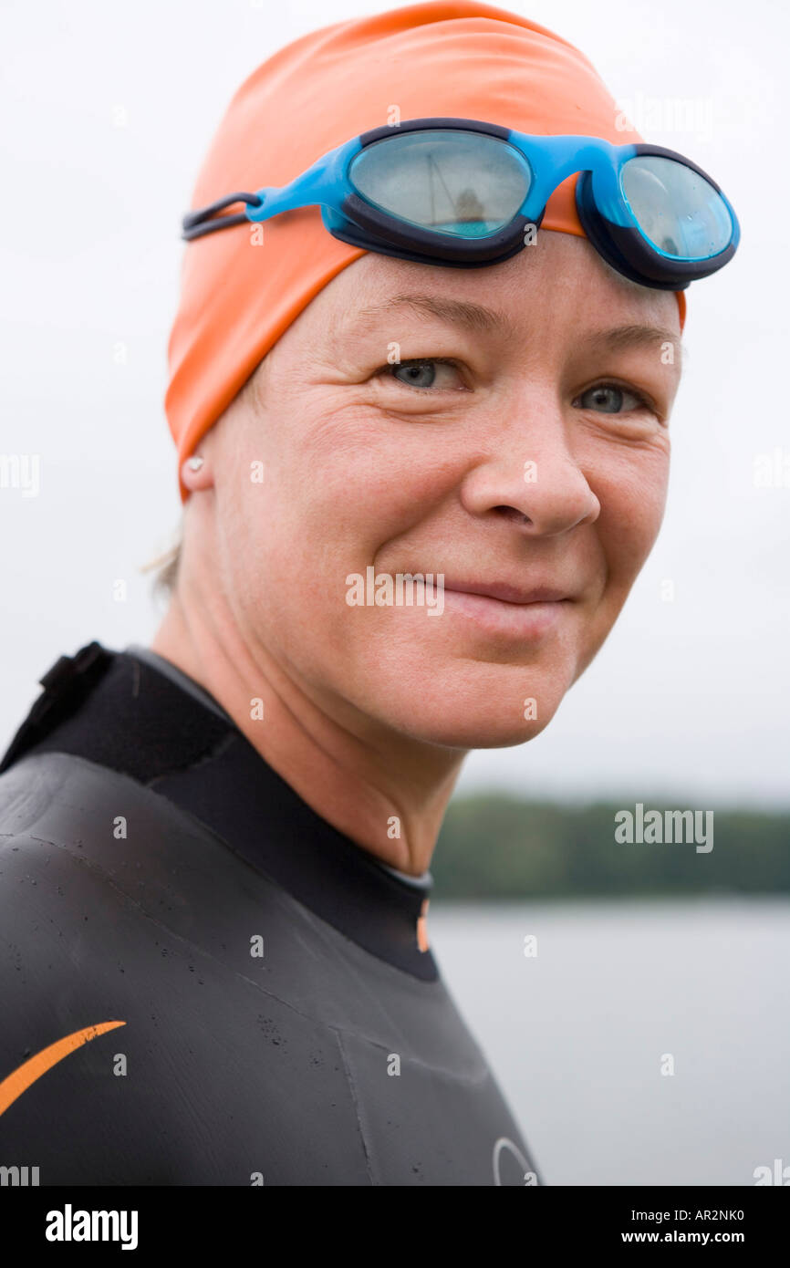 Portrait of triathlete Stock Photo - Alamy