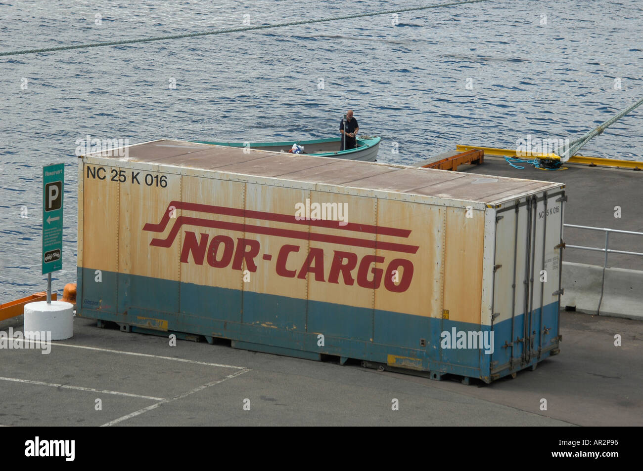Container of NOR-Cargo in Oslo, norway. (c) by uli nusko, ch-3012 bern ...