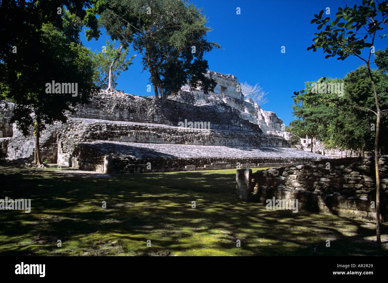 Mayan ruins of Becan, Campeche state, Yucutan peninsula, Southern ...