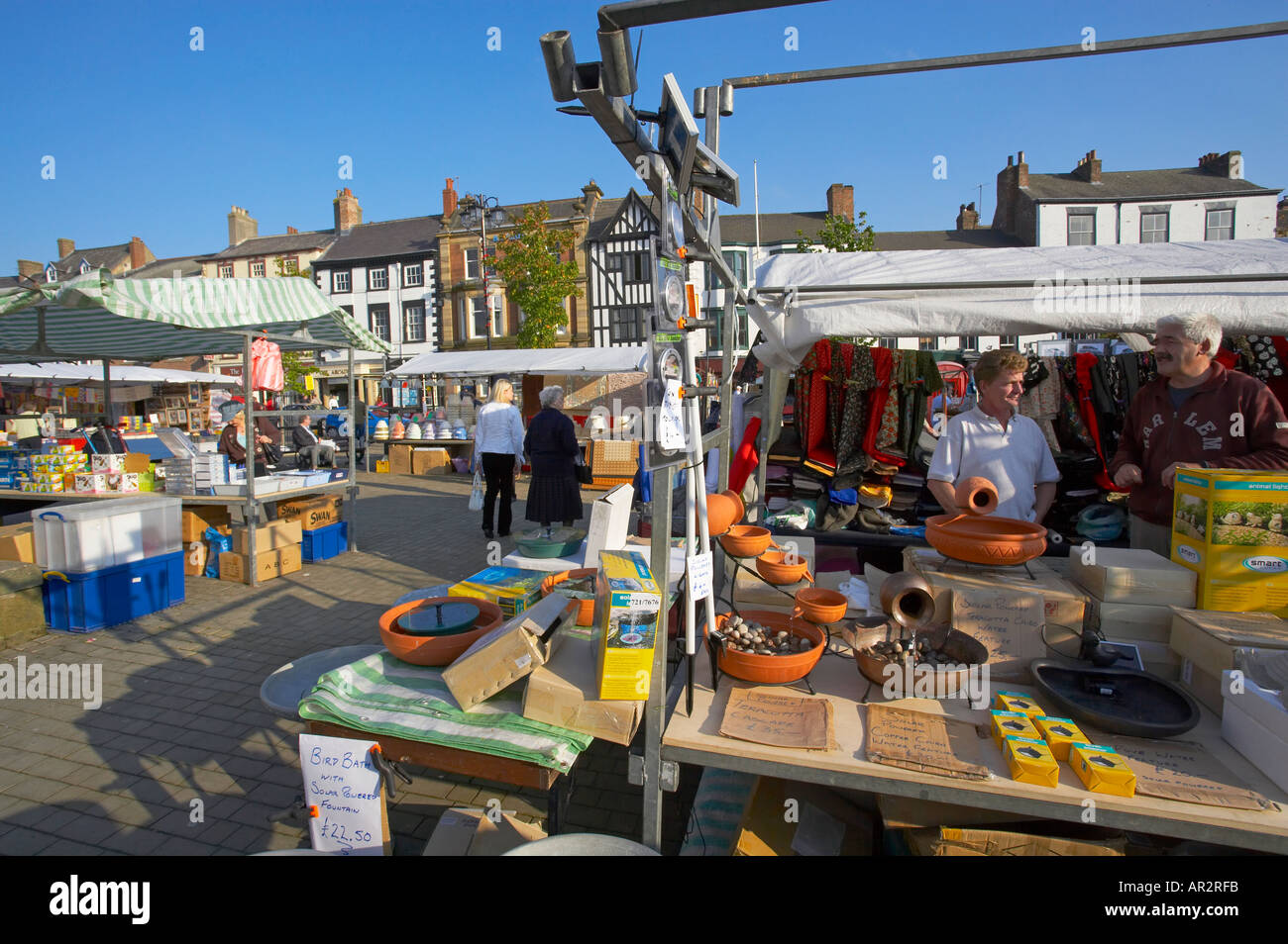 Thursday Market Day Ripon North Yorkshire England Stock Photo - Alamy