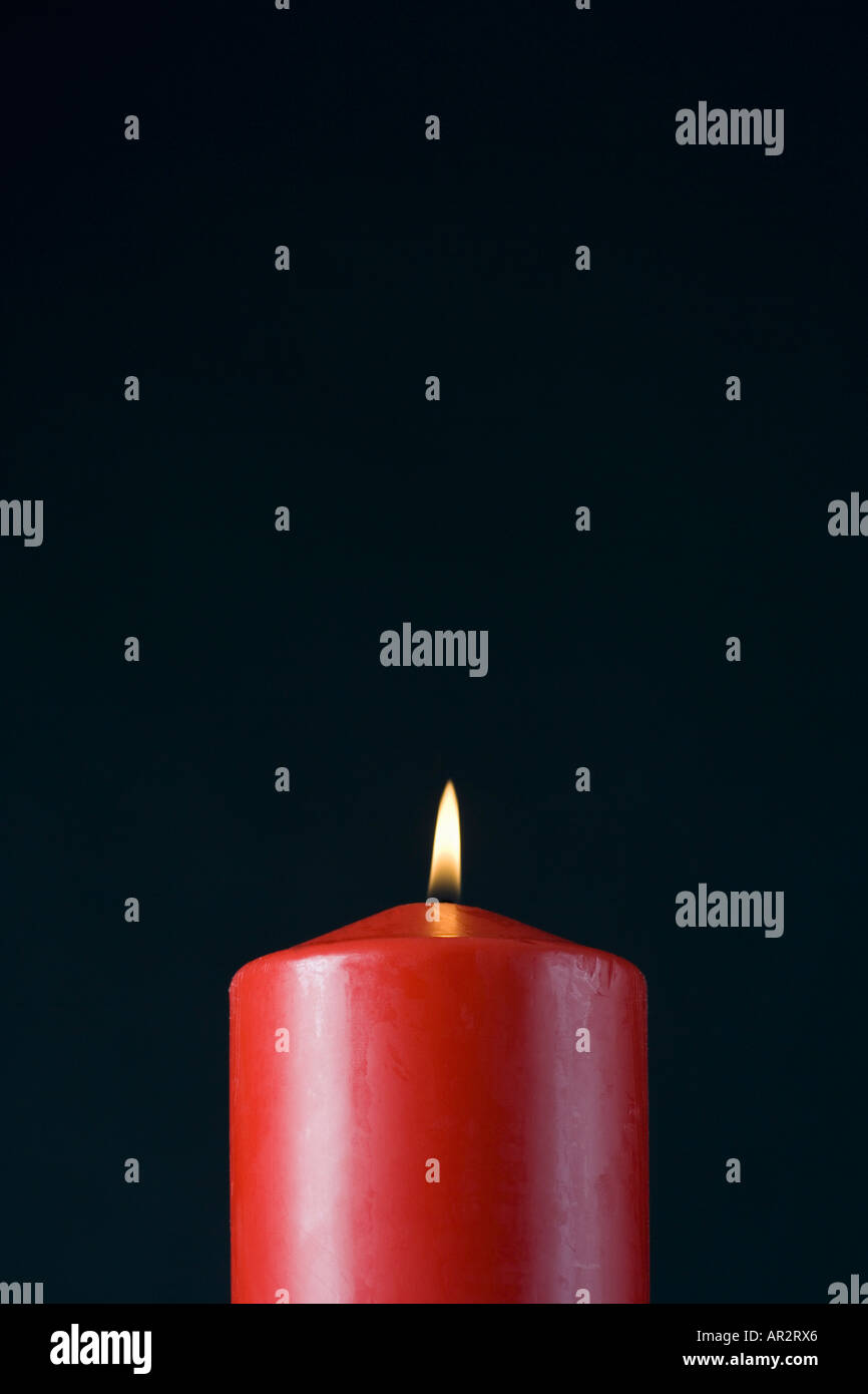 Wax candle red hi-res stock photography and images - Alamy