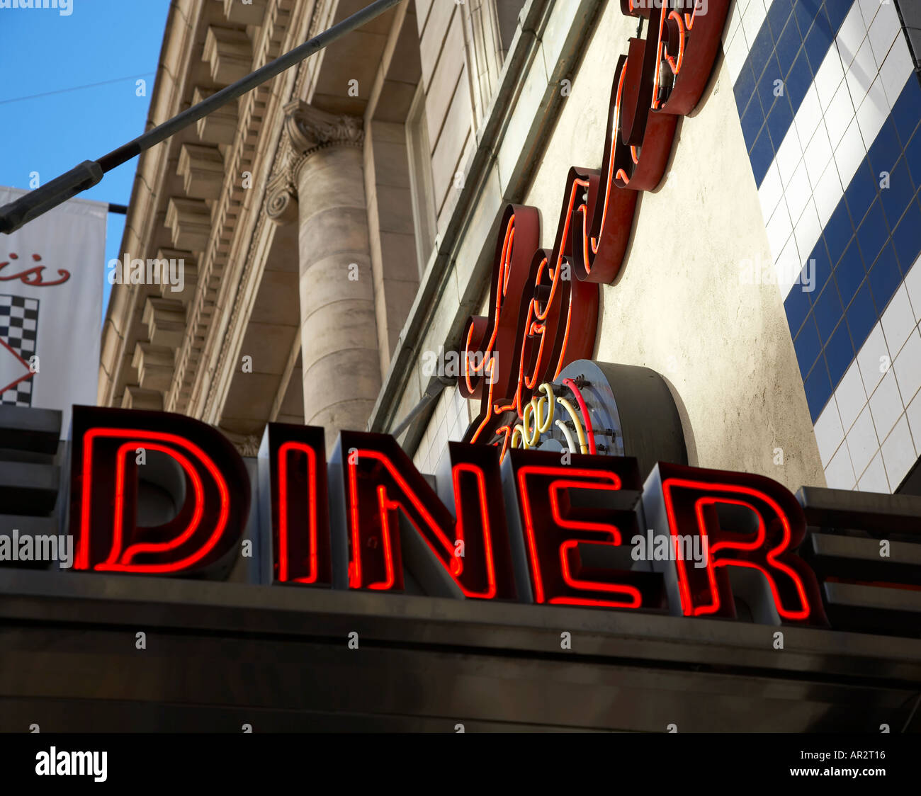 Diner Neon Sign San Francisco California USA Stock Photo - Alamy